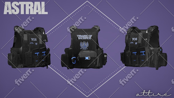 Create custom bullet proof vest for fivem and gta by Whatevenart | Fiverr